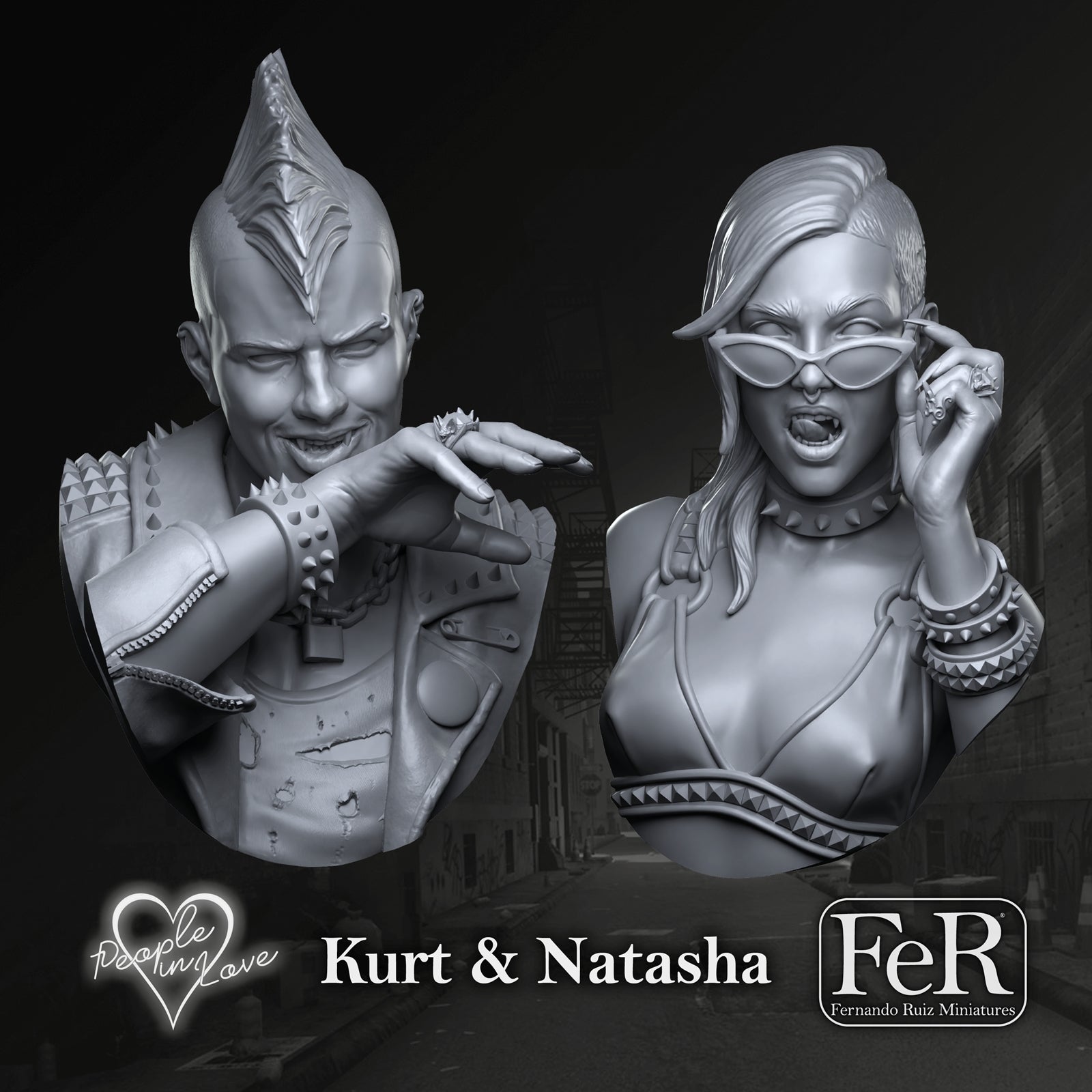 Kurt & Natasha - FeR Miniatures - El Greco Miniatures – El Greco Miniatures Ltd.