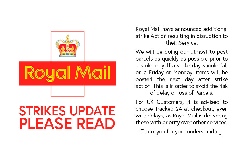 Update on Royal Mail Strike Actions – El Greco Miniatures Ltd.
