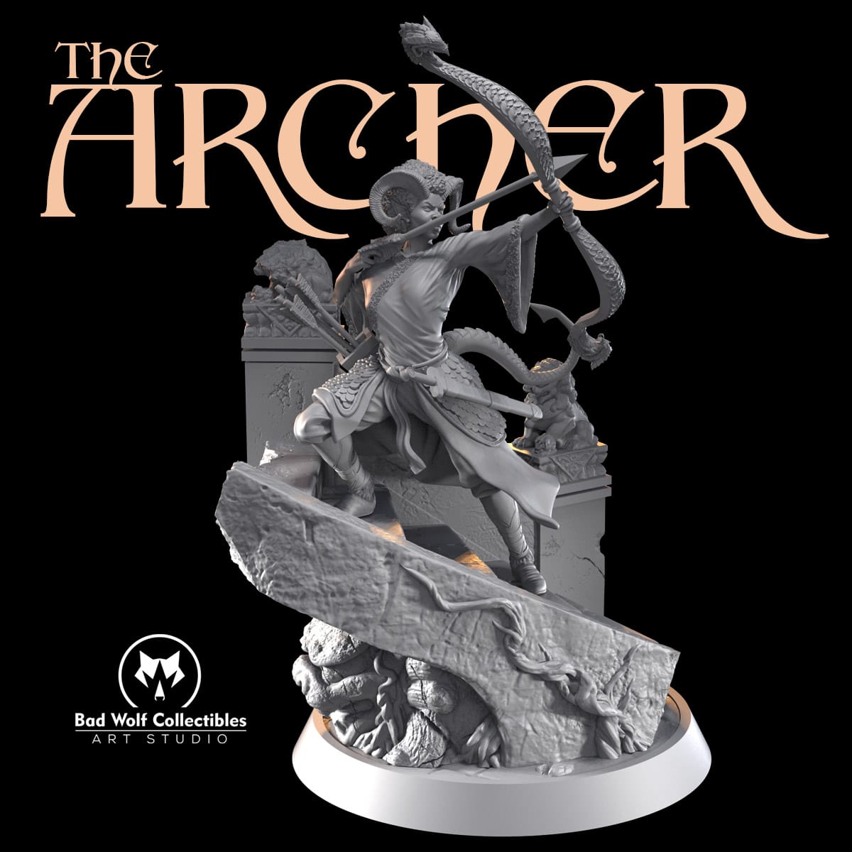 The Archer - 3D Print - Bad Wolf Collectibles - El Greco Miniatures ...