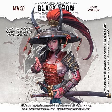 Mako, Red Ronin - Black Crow Miniatures - El Greco Miniatures – El ...