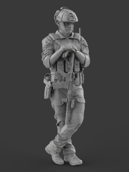 Special Forces Operator with AR-15 - Tin-Berlin - El Greco Miniatures ...
