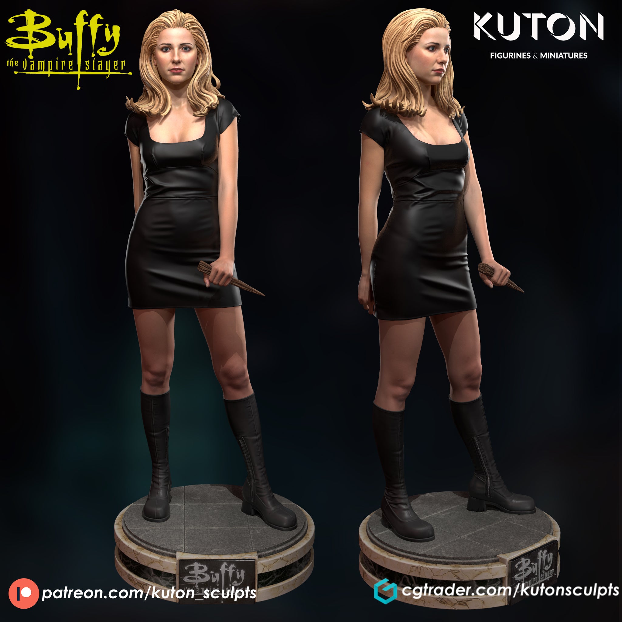 Buffy - 3D Print - KUTON - El Greco Miniatures – El Greco Miniatures Ltd.
