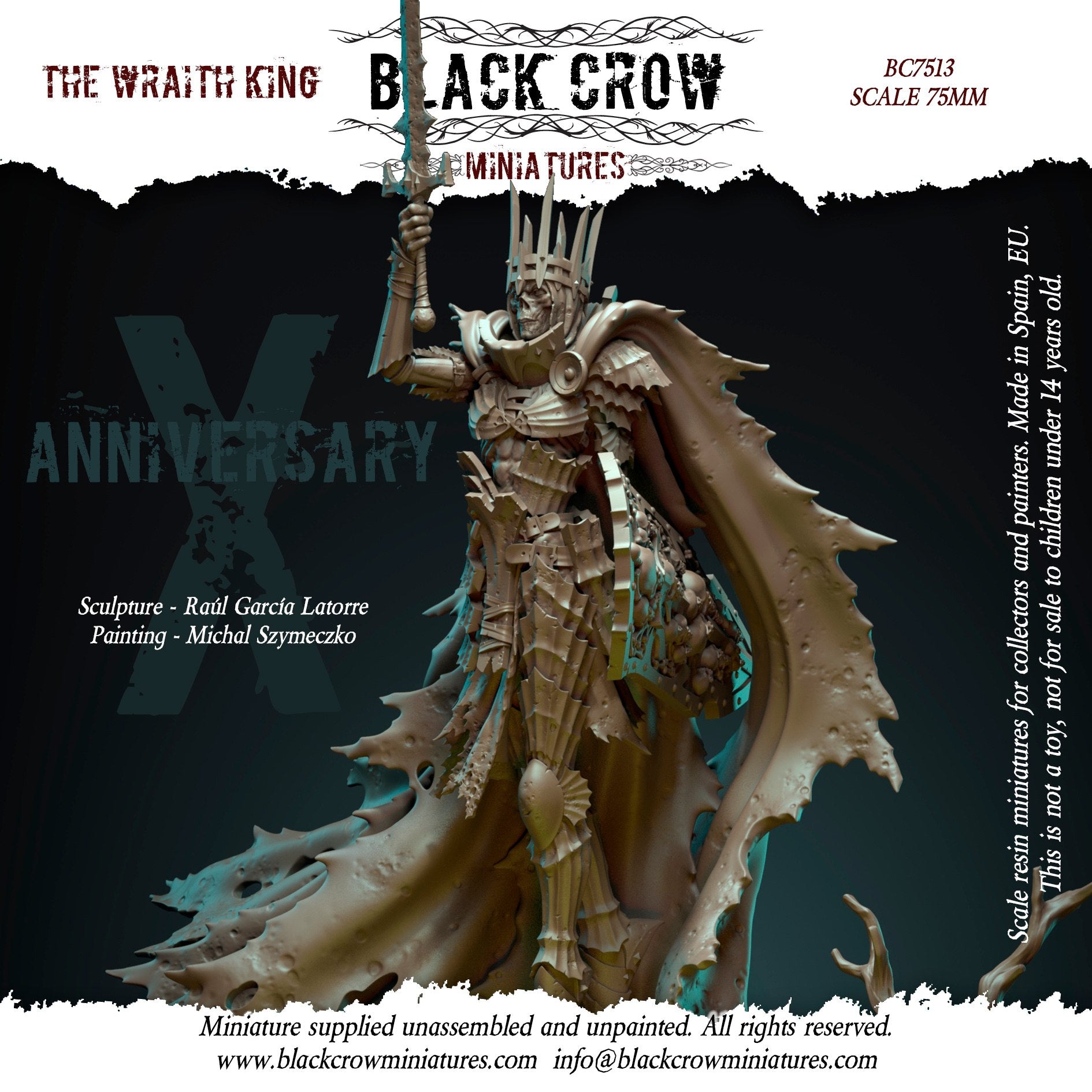 The Wraith King - Black Crow Miniatures - El Greco Miniatures – El ...