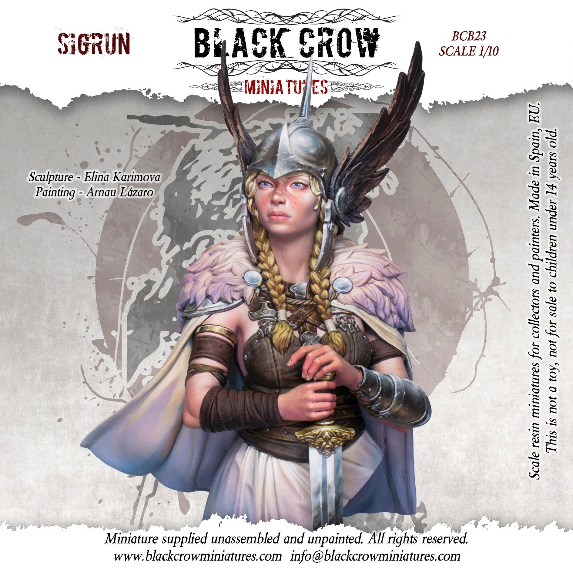 Sigrun - Black Crow Miniatures - El Greco Miniatures – El Greco ...