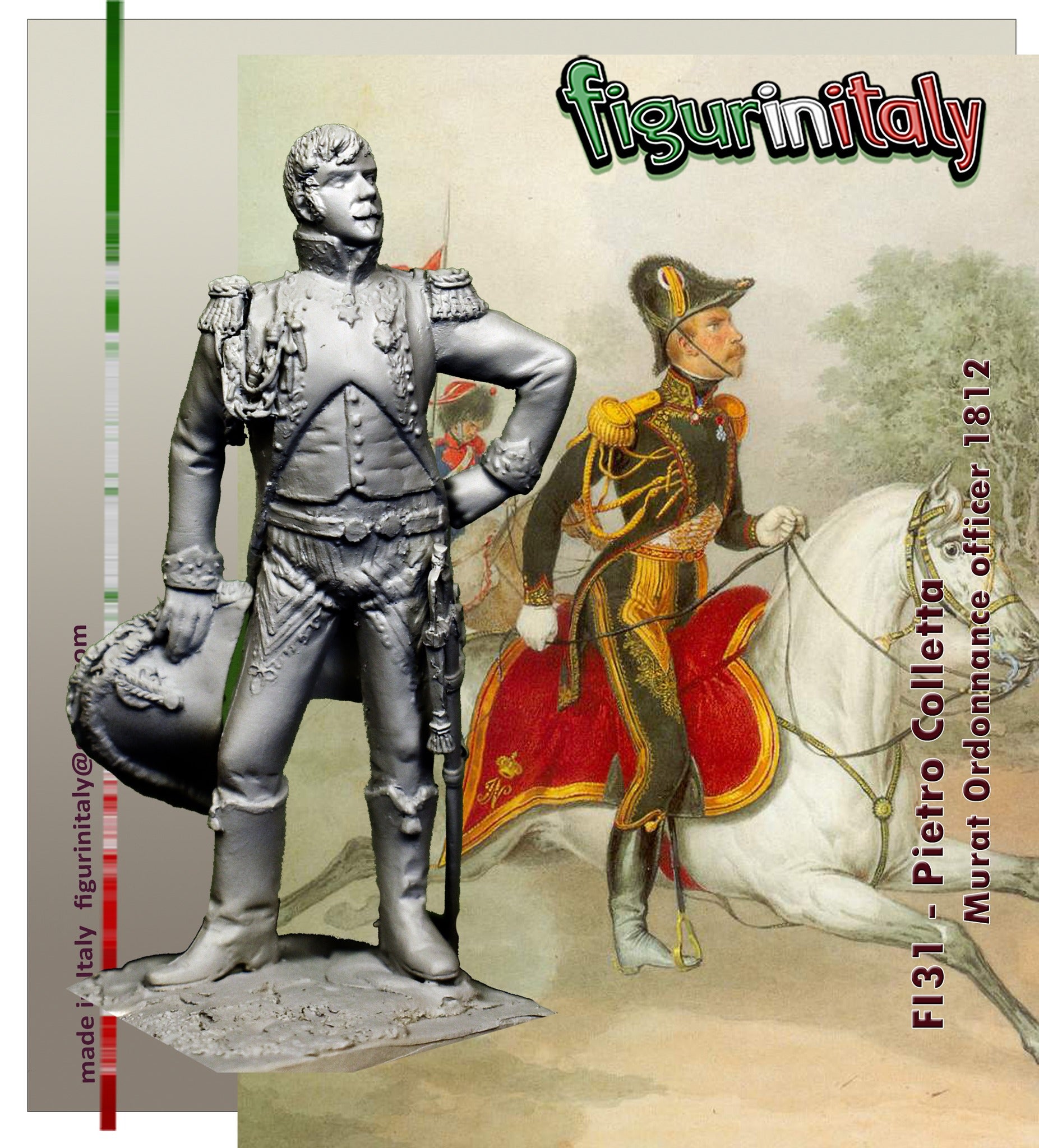 Pietro Colletta, Murat Ordonance Officer, 1812 - Figurinitaly - El ...