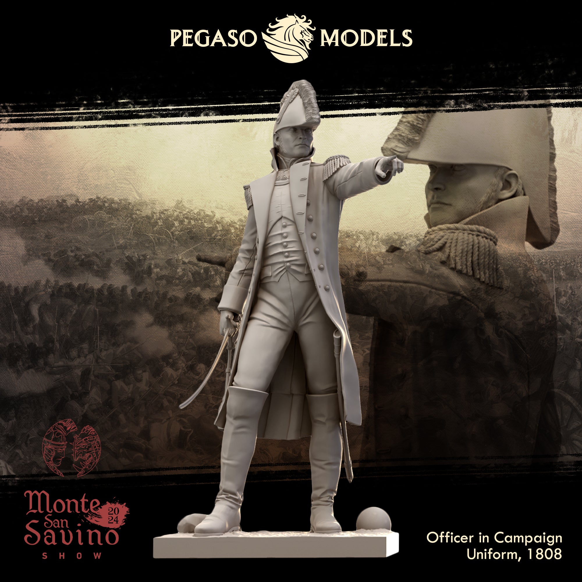 Subaltern Officer in Campaign Uniform - Pegaso Models - El Greco ...