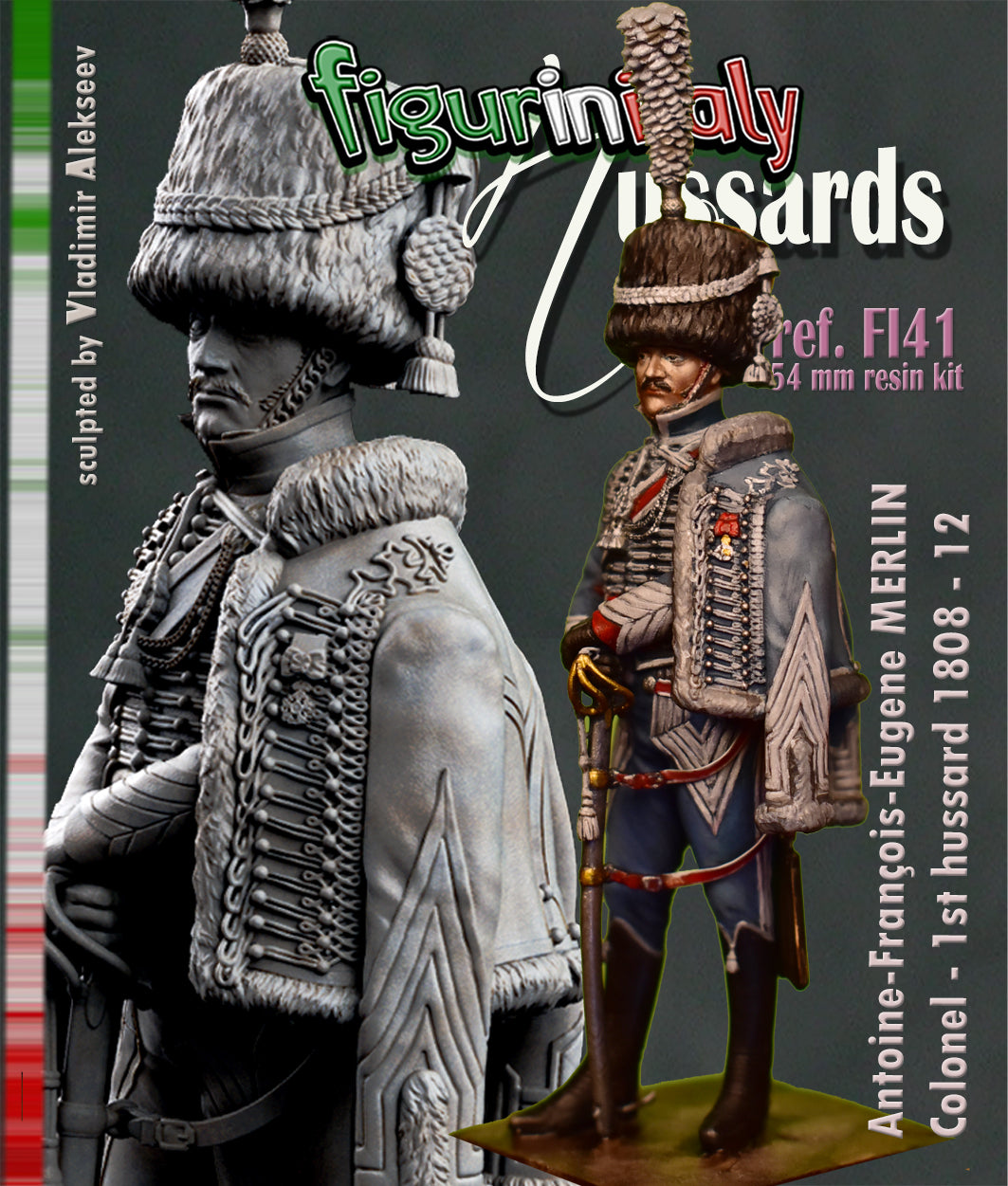 AFE MERLIN, Colonel 1st Hussard, 1808-12 (54mm) - Figurinitaly - El ...
