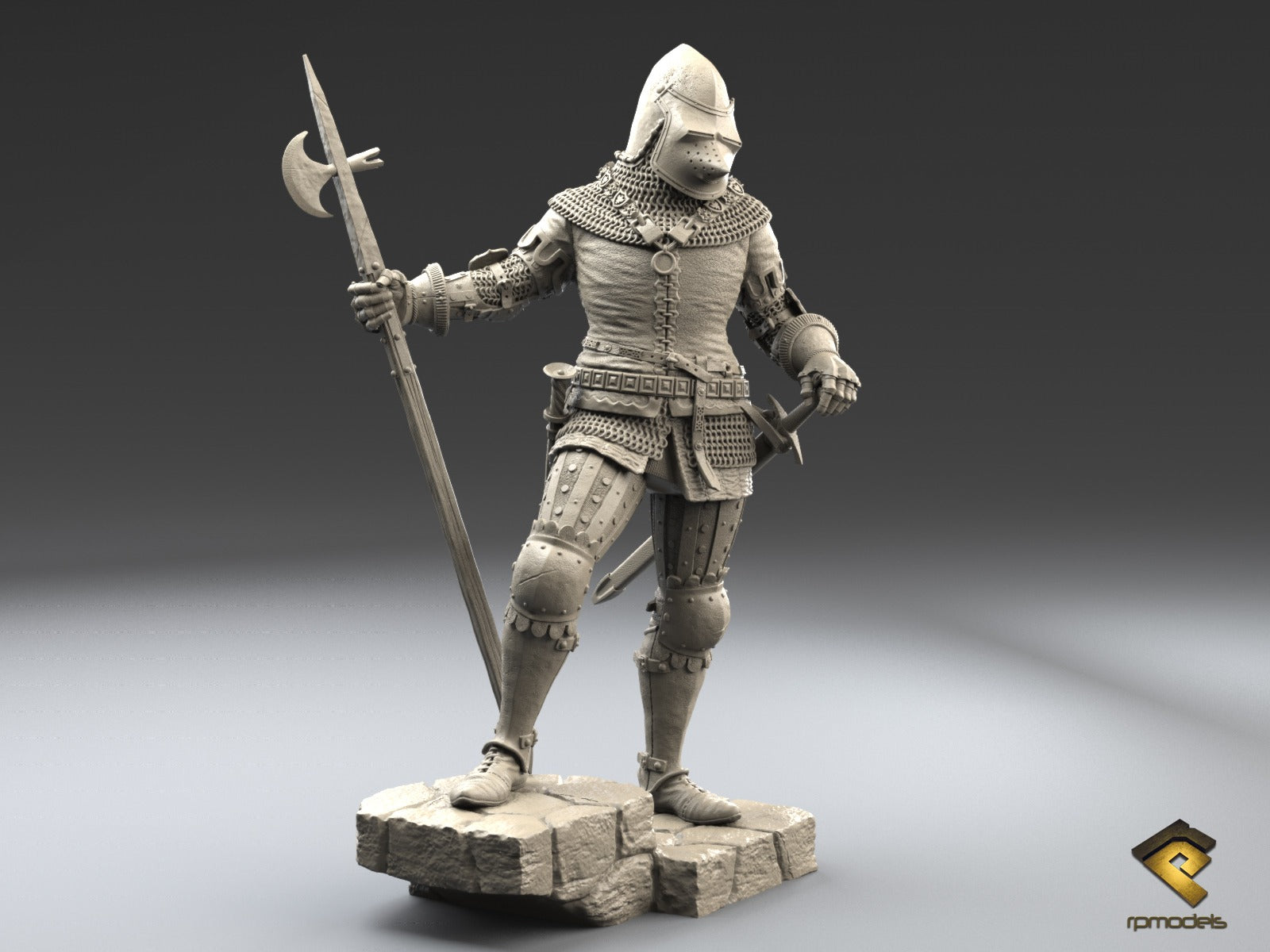 Medieval Knight, XIV Century (120mm) - RP Models - El Greco Miniatures ...