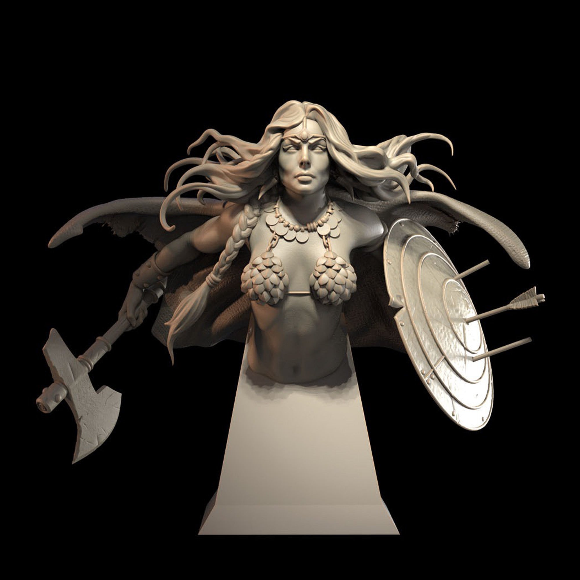 Red Sonja Bust - 3D Print - Bad Wolf Collectibles - El Greco Miniatures ...