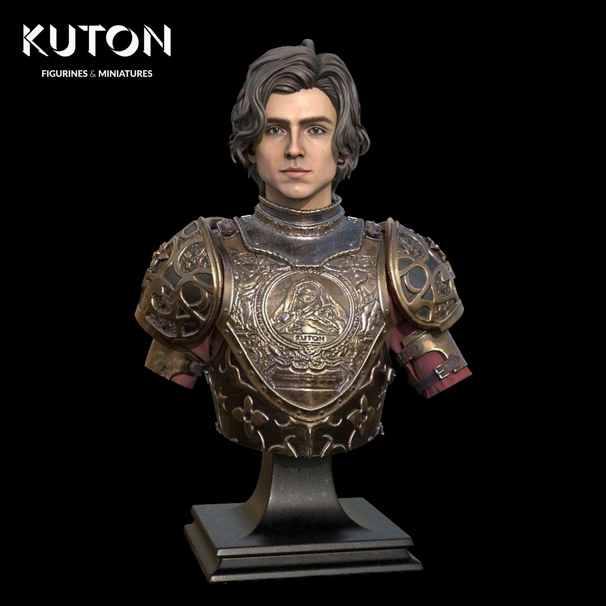 Sir Wulfstan Bust - 3D Print - KUTON - El Greco Miniatures – El Greco ...