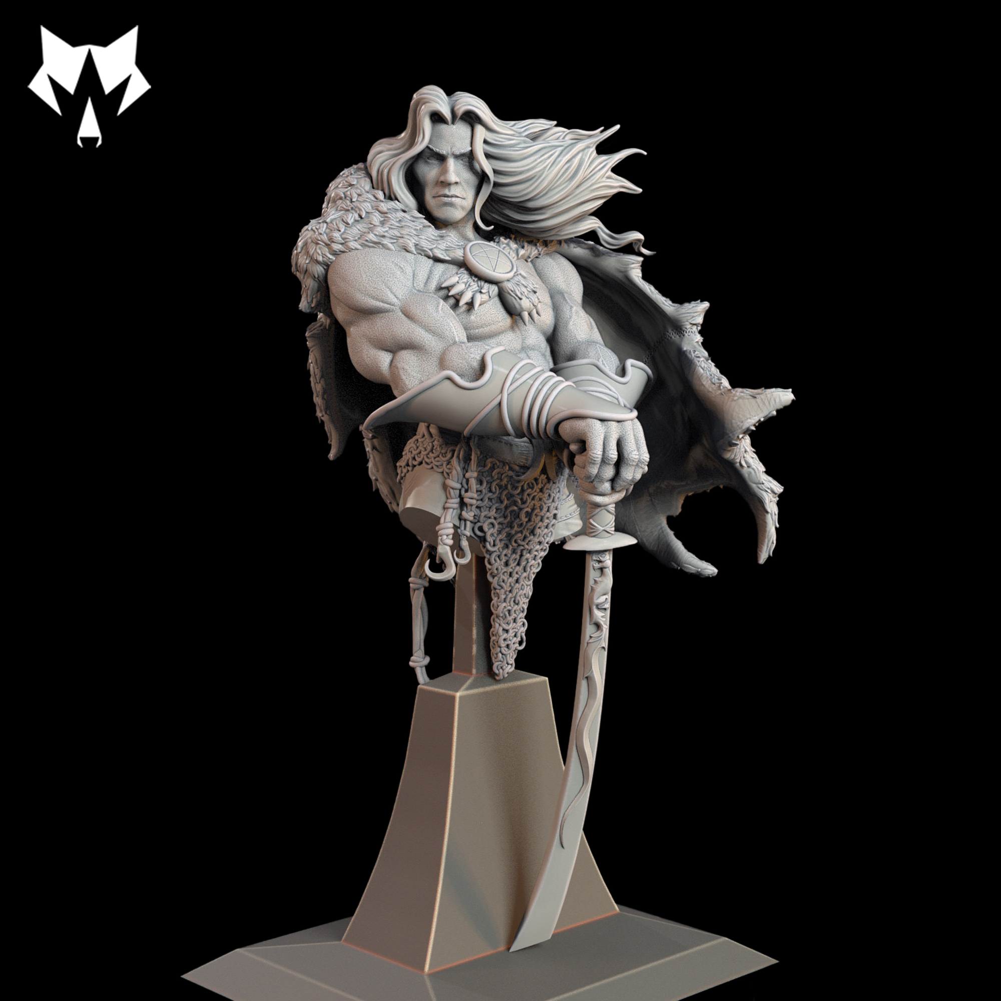 The Barbarian Bust - 3D Print - Bad Wolf Collectibles - El Greco ...