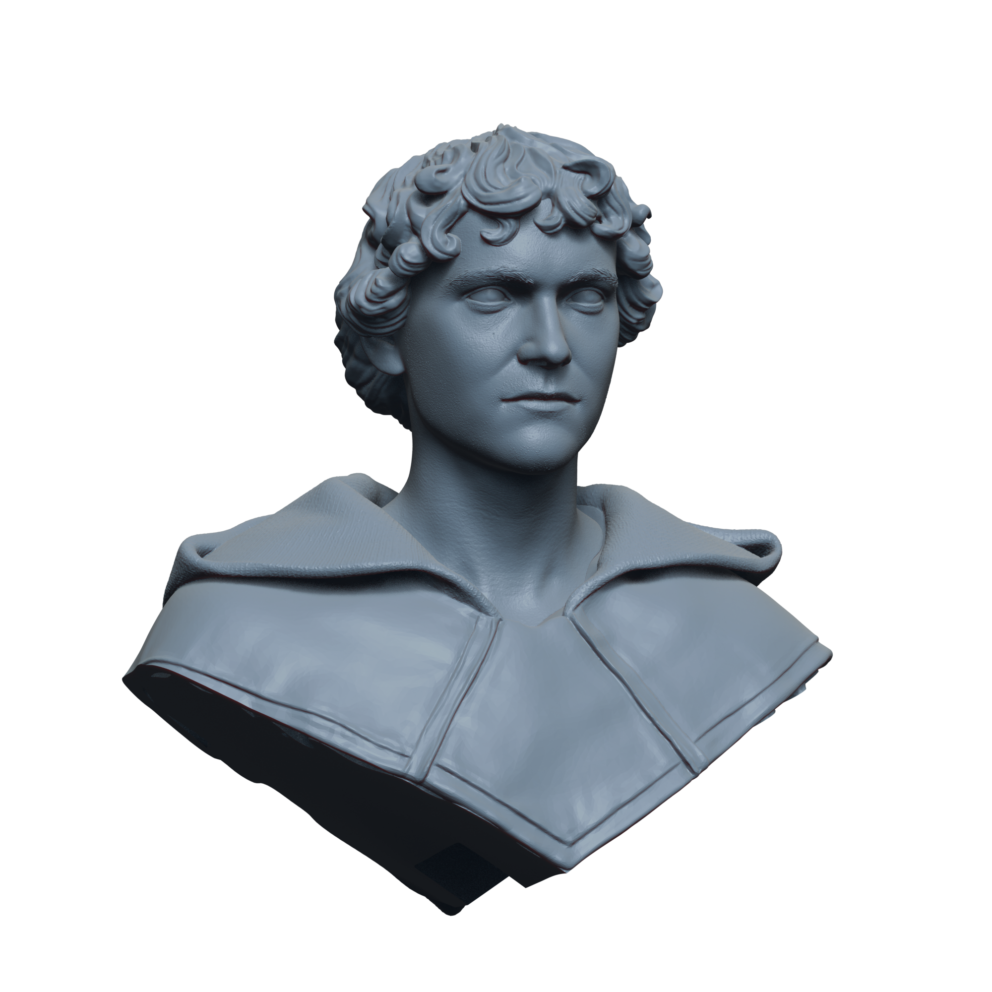 Athelstan the Monk Bust - 3D Print - Vikings - KUTON - El Greco ...