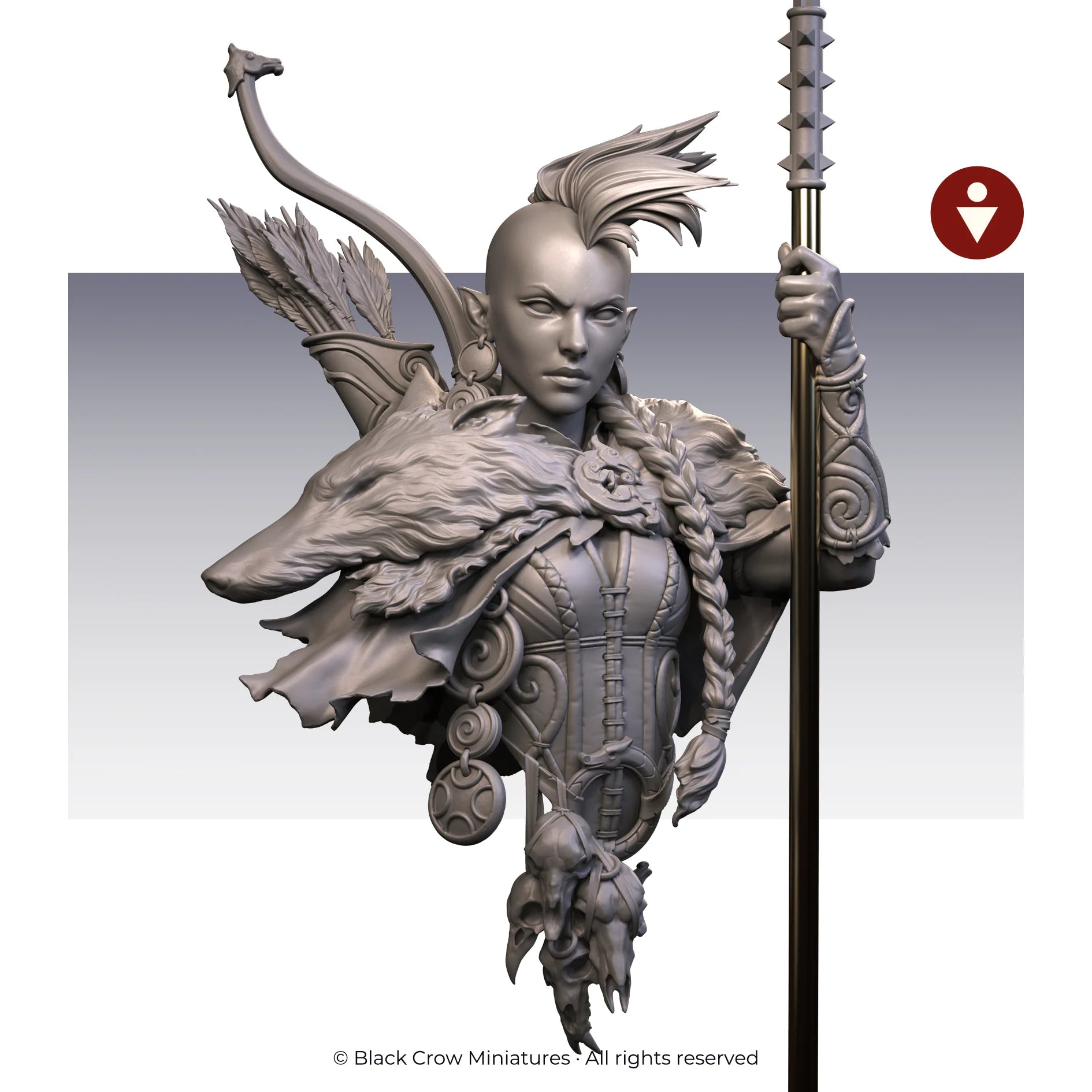 Skadi - Black Crow Miniatures - El Greco Miniatures – El Greco ...