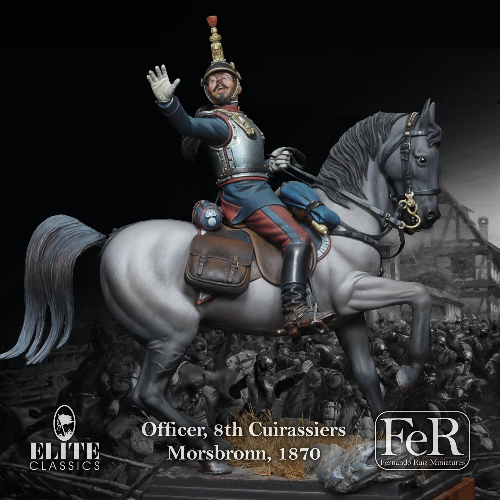 Officer, 8th Cuirassiers Morsbronn, 1870 - FeR Miniatures - El Greco ...