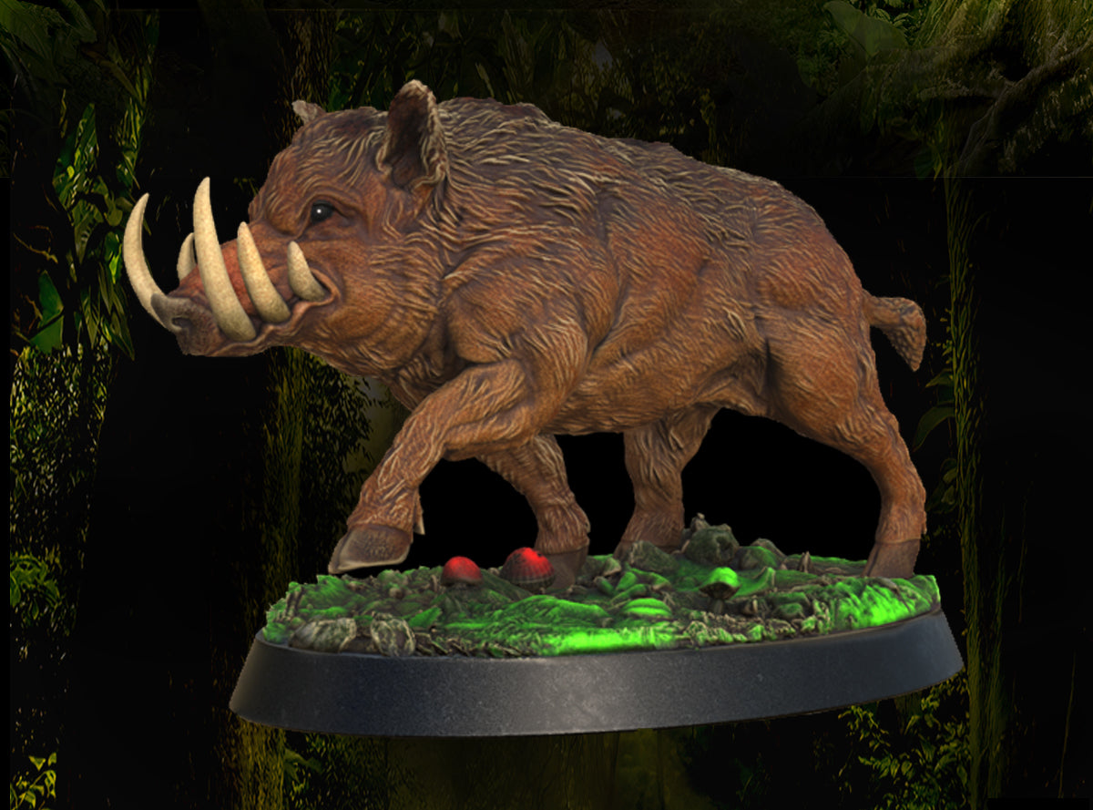 Mighty Boars - 3D Print - Printomancer - El Greco Miniatures – El Greco ...