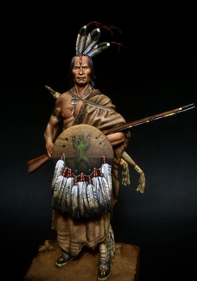 Hidatsa Warrior (54mm) - Tartar Miniatures - El Greco Miniatures – El ...