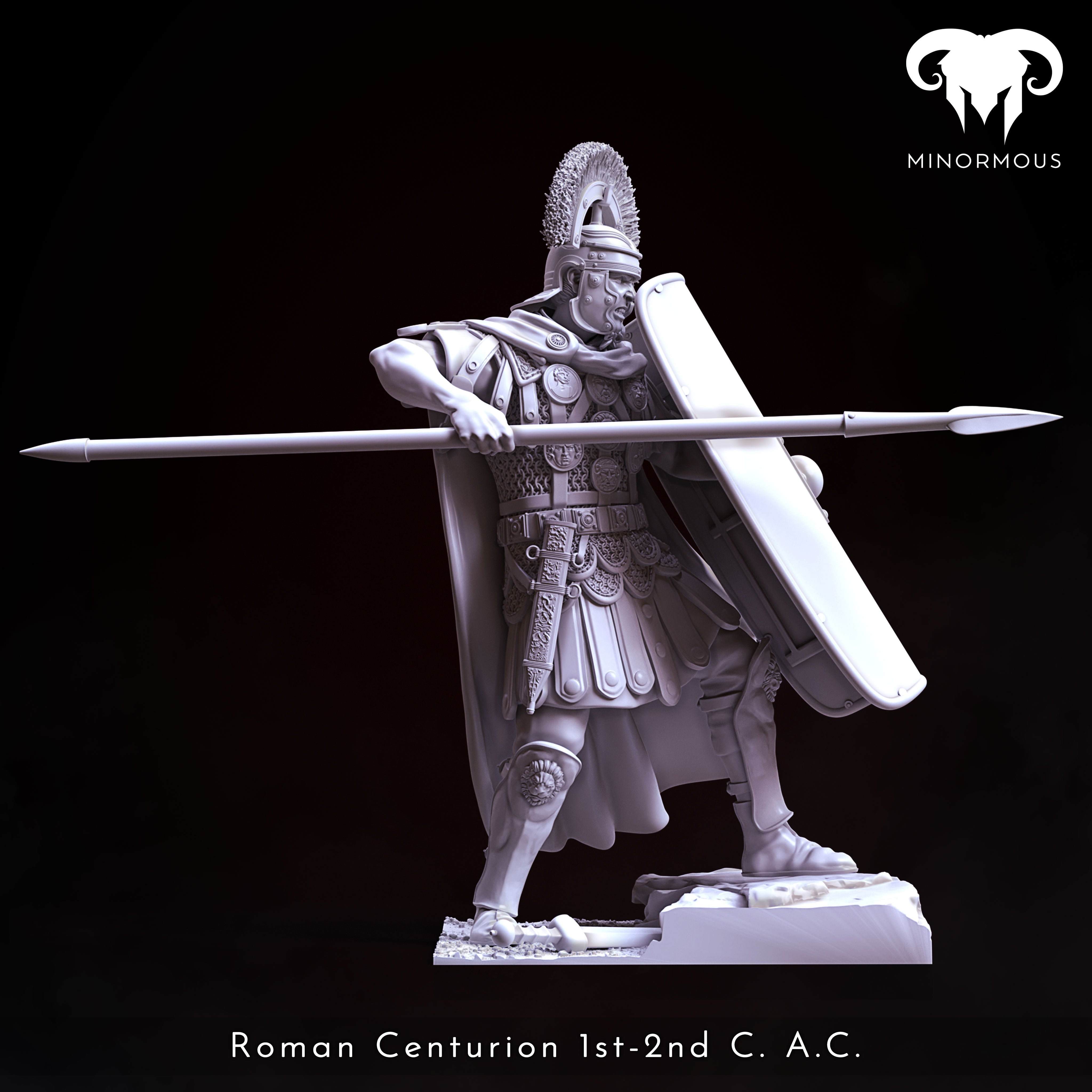 Roman Centurion 1st-2nd C. A.C. "Spear of Rome" - 75mm - 3D Print ...