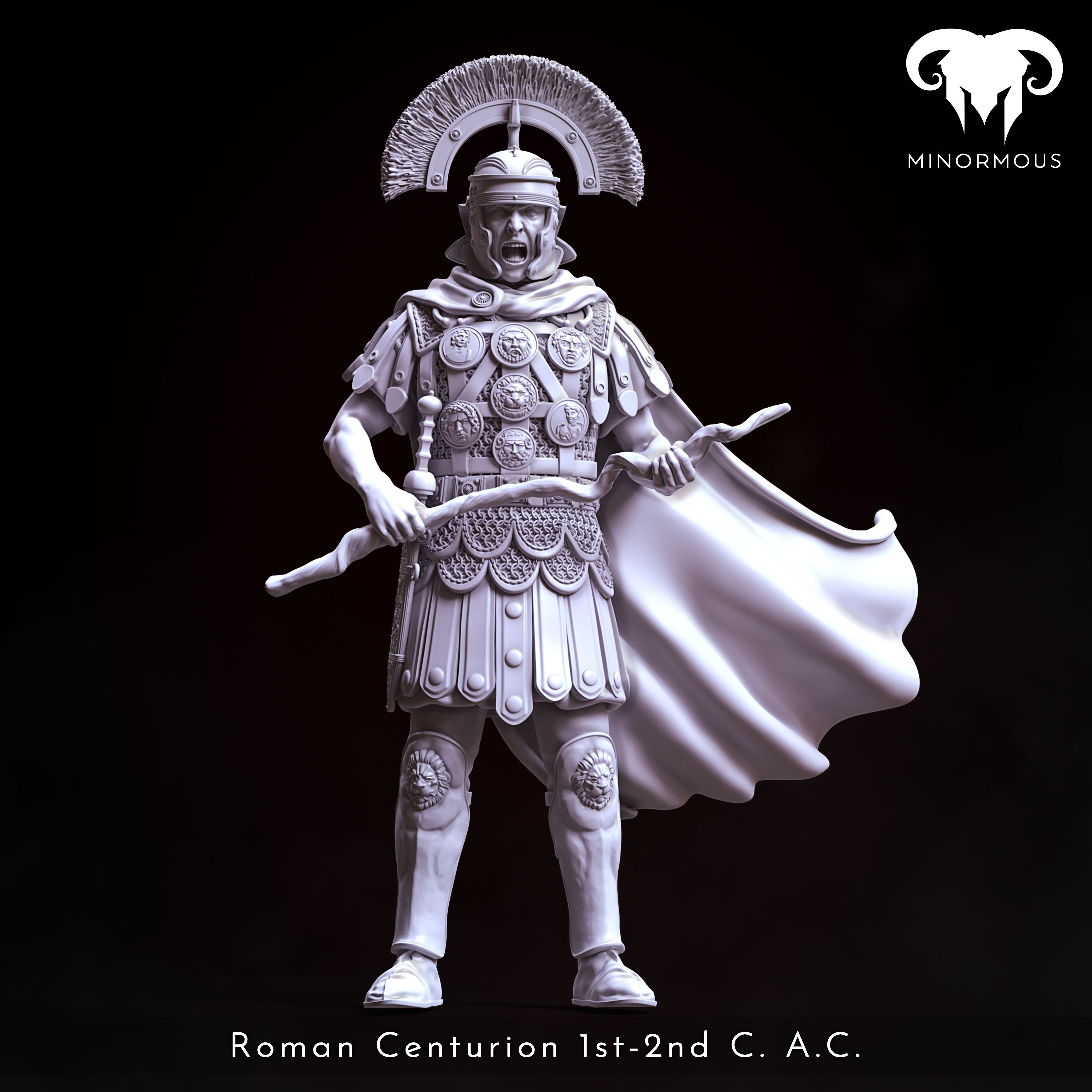 Roman Centurion 1st-2nd C. A.C. "Discipline and Order" - 90mm - 3D ...