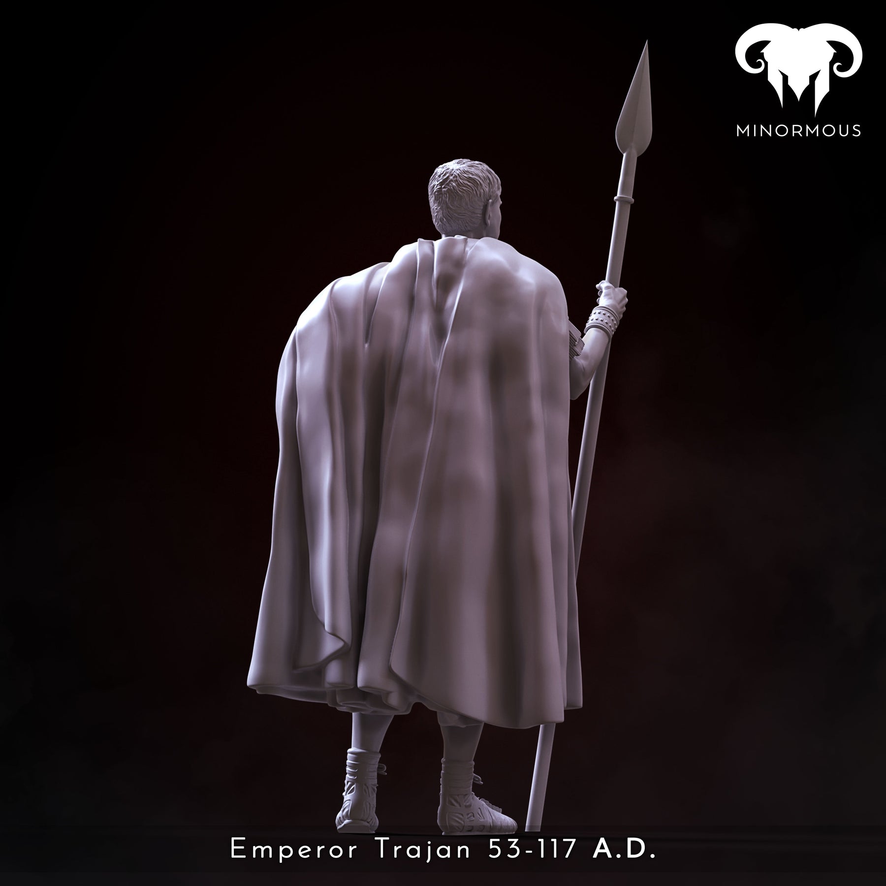 Roman Emperor Trajan 98 to 117 A.D. "Conquering the World" - 90mm - 3D ...