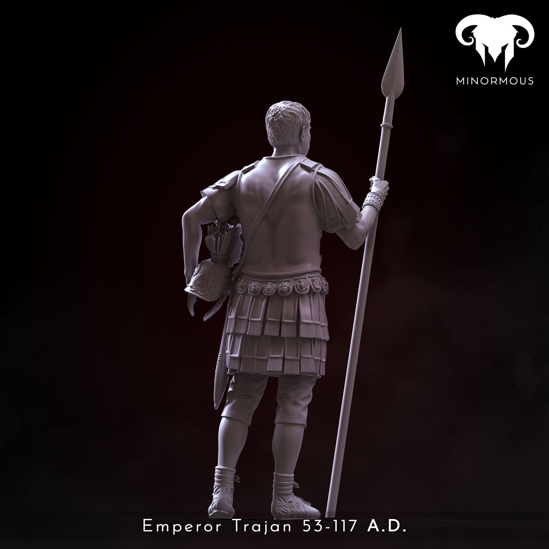 Roman Emperor Trajan 98 to 117 A.D. "Conquering the World" - 75mm - 3D ...