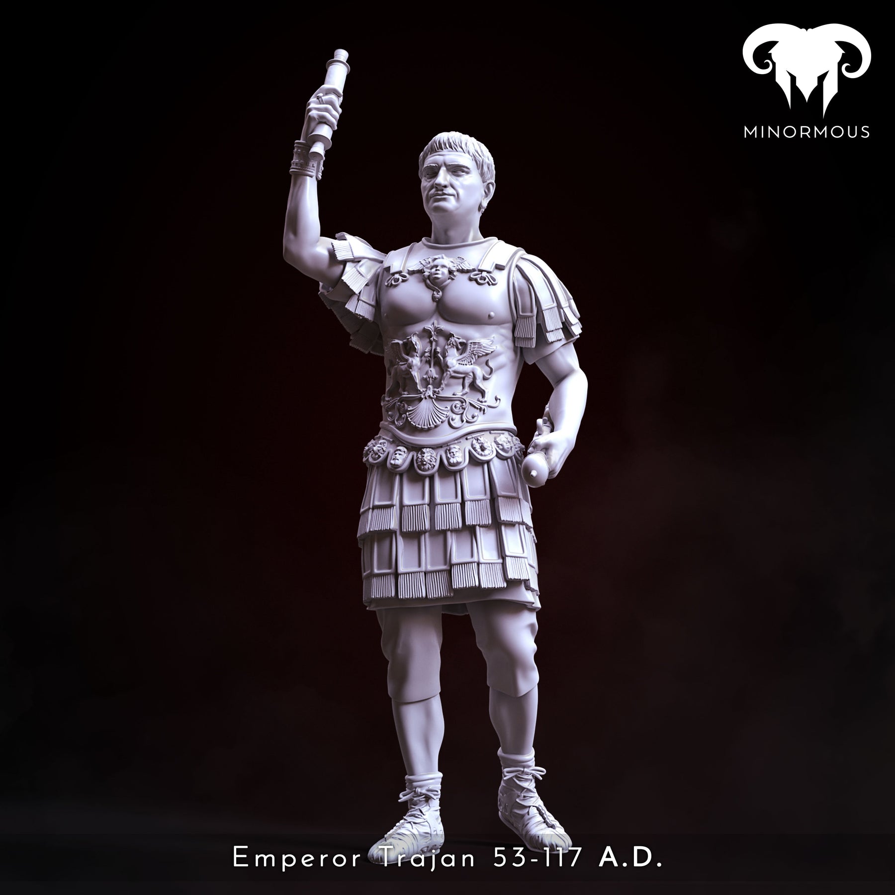 Roman Emperor Trajan 98 to 117 A.D. "From Soldier to Emperor" - 90mm ...