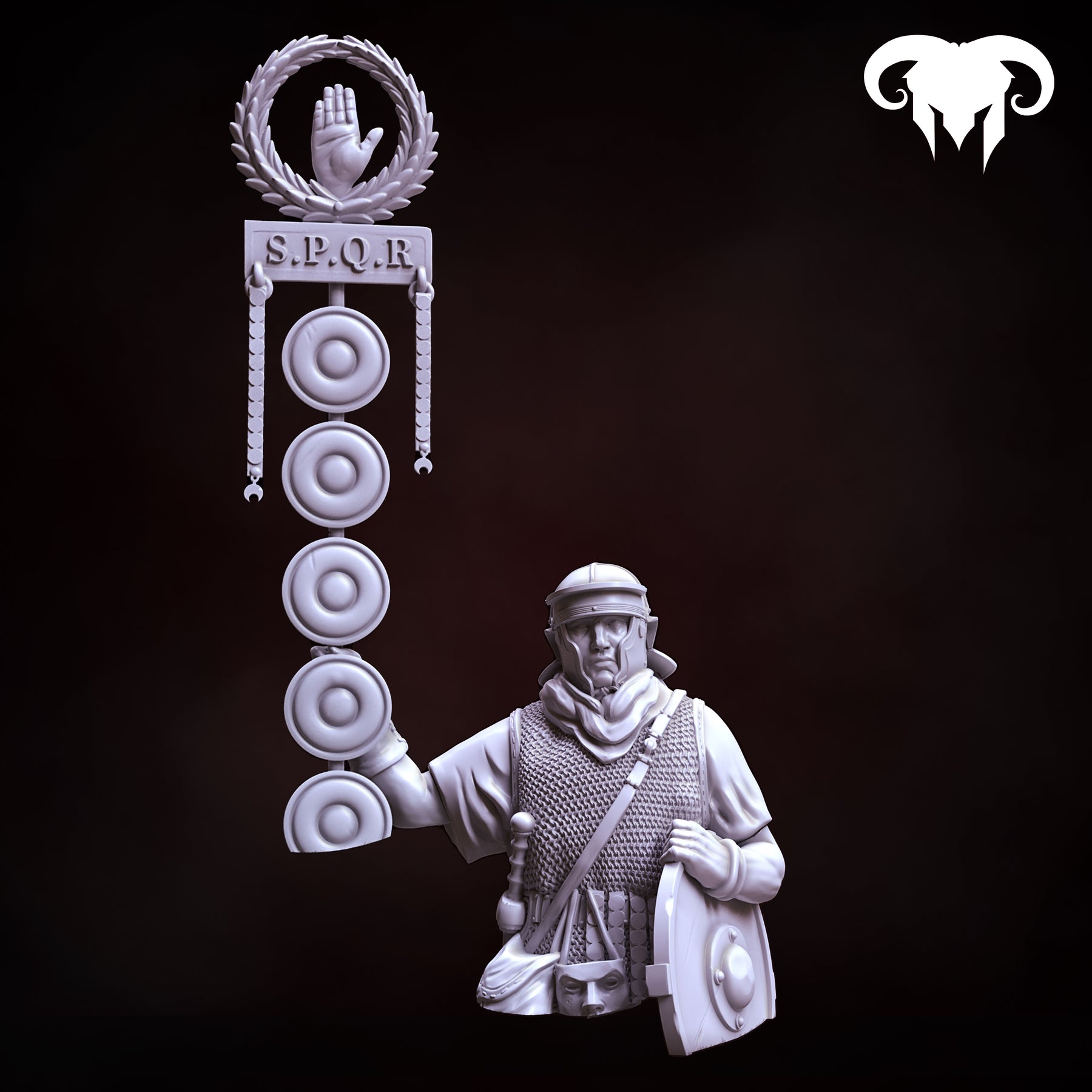 Roman Signifer 1st-2nd C. A.C. "Symbol of Power" Bust - 3D Print ...