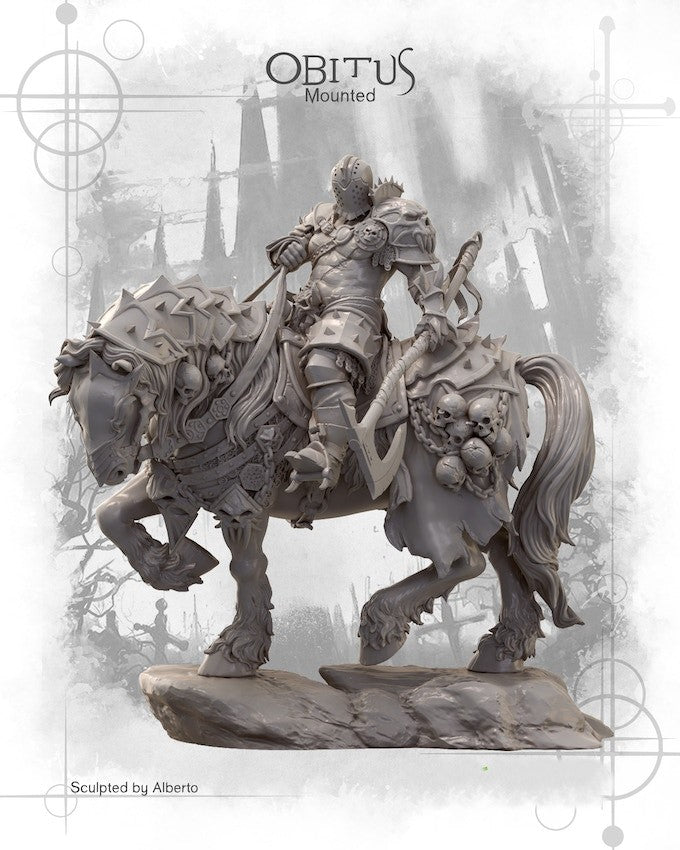 Obitus Mounted (38mm) - Kimera Models - El Greco Miniatures – El Greco ...