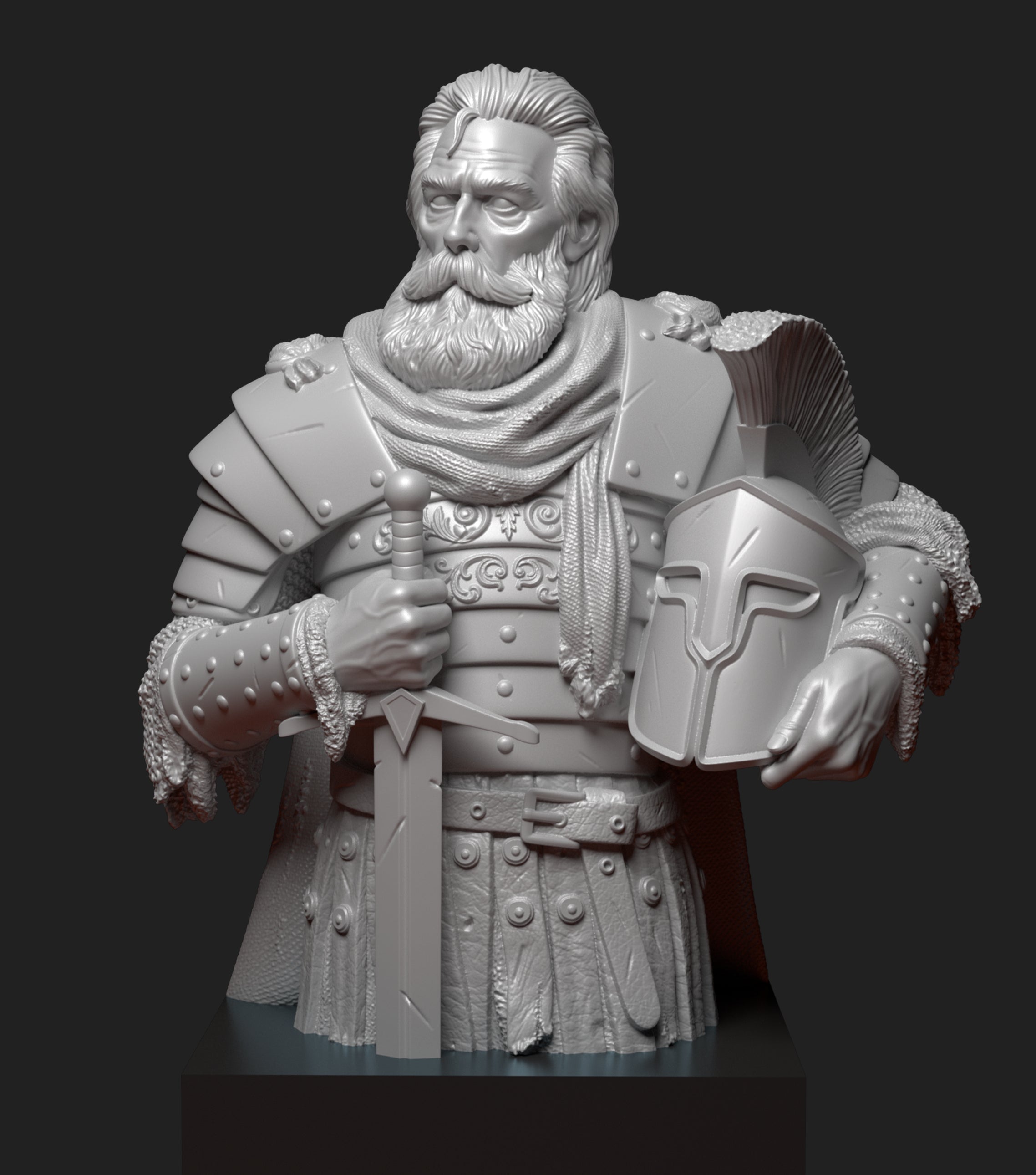 The Loyal Knight - 3D Print - Nocturna Models - El Greco Miniatures ...