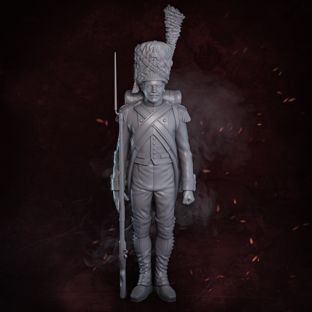 French Imperial Guard Grenadier - Hellbender Museum - 3D Print - El ...