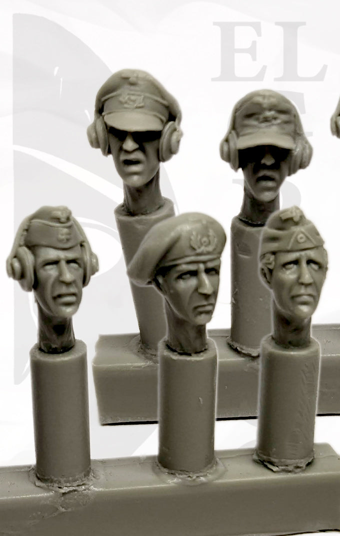 German SS with soft Covers Head Set - El Greco Miniatures – El Greco ...