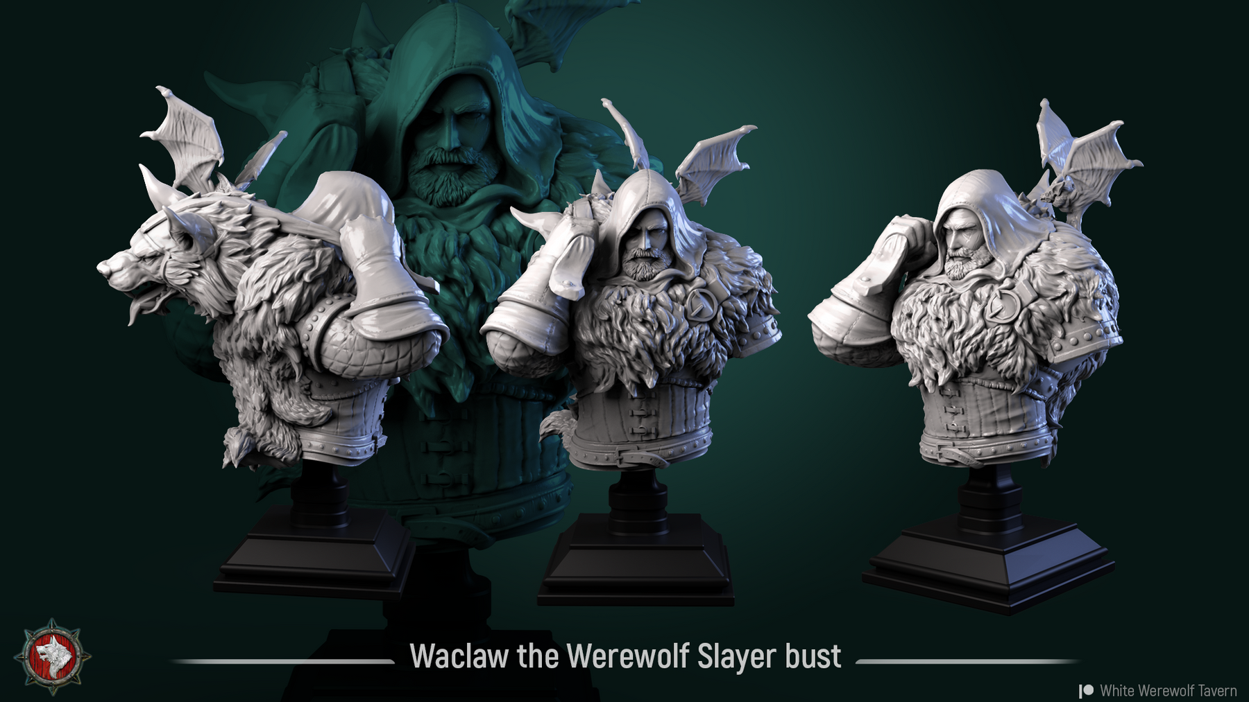 Waclaw the Werewolf Slayer Bust - 3D Print - White Werewolf Tavern - El ...