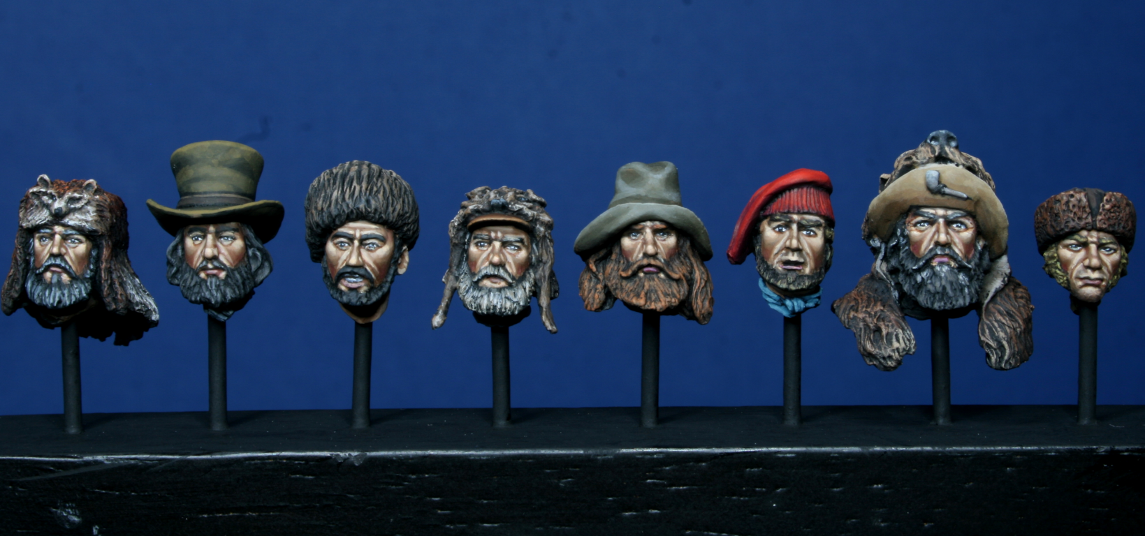 Trapper Heads - La Meridiana - El Greco Miniatures – El Greco ...